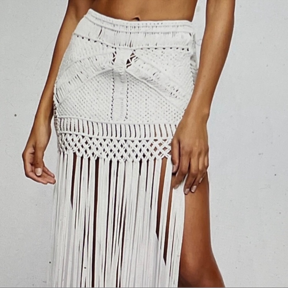 Free People X Flook Luella Macrame Cover Up / Skirt I… - Gem